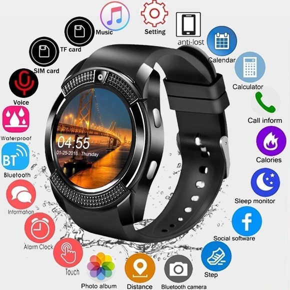 Accessories | Smartwatch Touch Screen Wrist Watch With Camera | Poshmark